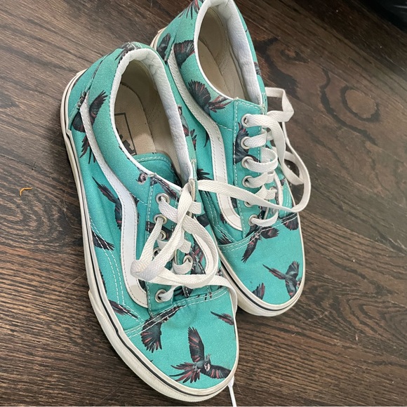 Vans | Shoes | Unique Vans Old School With Bird Detail | Poshmark